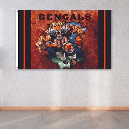 Cincinnati Bengals 3x5 ft Flag NFL Football Champions Wall Decor Banner ...