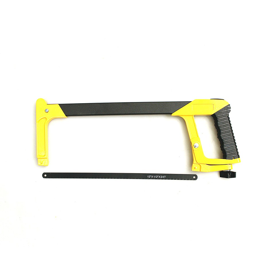 12" 300mm Blade 38'' Hacksaw Frame Hack Metal Saw Tubular PVC Wood ...