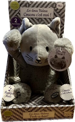 Les doux Bidous Peluche Chat Coucou C’est Moi Peek-a-boo | eBay