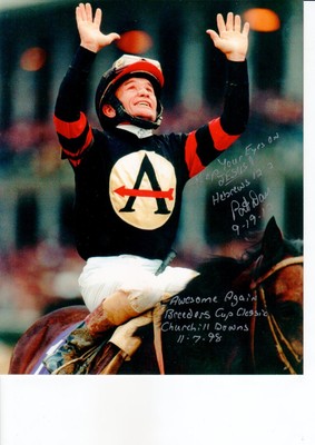 Patrick Day Pat Day Autographed Signed 8x10 Photo Photograph American ...