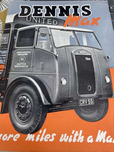 Dennis of Guildford Max Truck/ Lorry Sales Large Fold Out Rare Brochure ...
