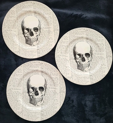 Royal Stafford - Skull 3 Dinner Plates Gothic/Halloween | eBay
