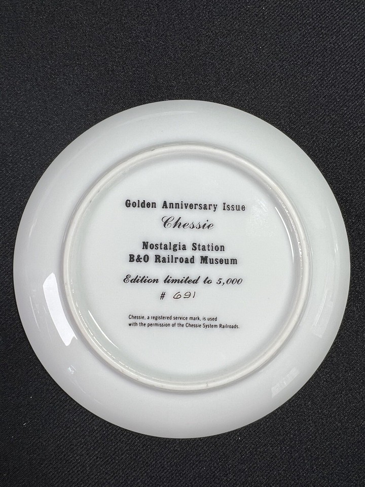 Ltd Edition Chessie Kitten Collectors Plate Golden Anniversary Railroad ...