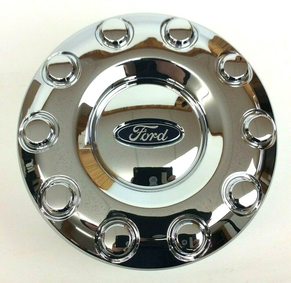 2017-2022 Ford F-450 Super Duty rear center blue Oval chrome Wheel Hub ...