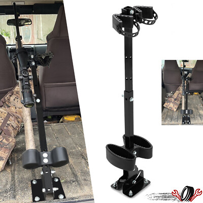 Vertical Gun Rack 2 Rifle Shotgun For UTV Floor Mount Adjustable Height ...