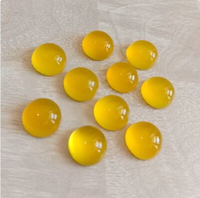 Yellow Onyx Gemstone Round Shape Yellow Onyx Cabochon 6 MM | eBay