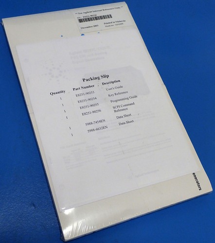 AGILENT SIGNAL GENERATORS PROGRAMMING GUIDE & E4428C/38C SCPI COMMAND REF VOL. 1 | eBay