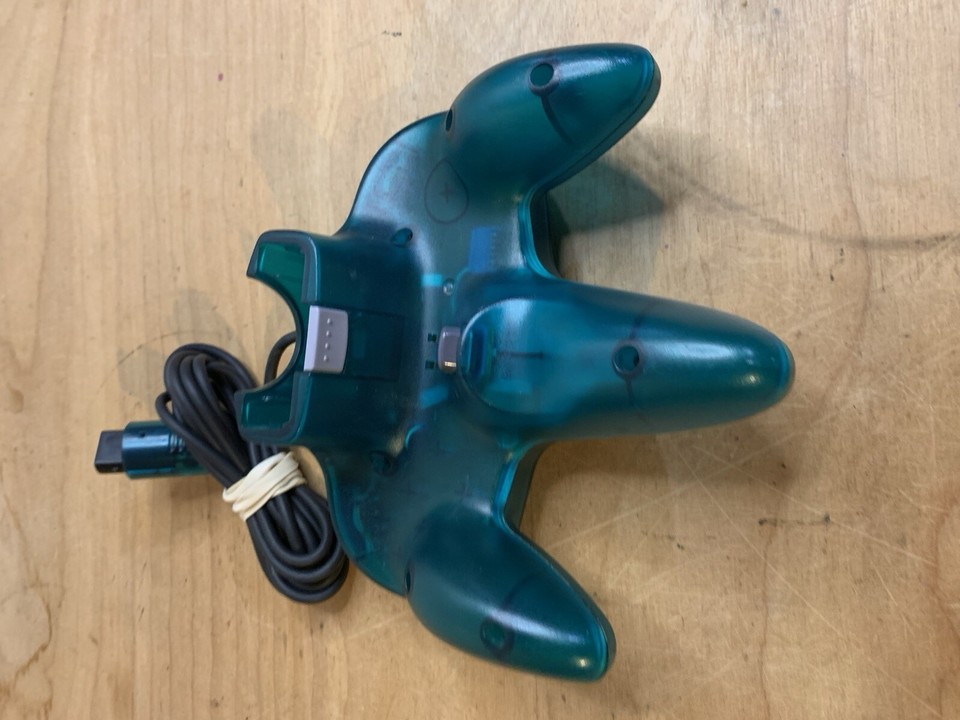 Authentic Nintendo N64 Teal Ice Blue Controller OEM Teal Turquoise ...