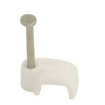 Plastic Electrical Wire Cable Clips TV Phone Internet Lead Fixings Wire ...