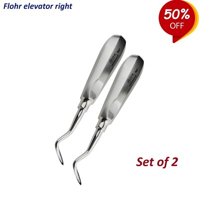 DENTAL SURGICAL ROOT ELEVATORS FLOHR RIGHT ANGLED, ELEVATING OR DISSECTING BONES | eBay Australia