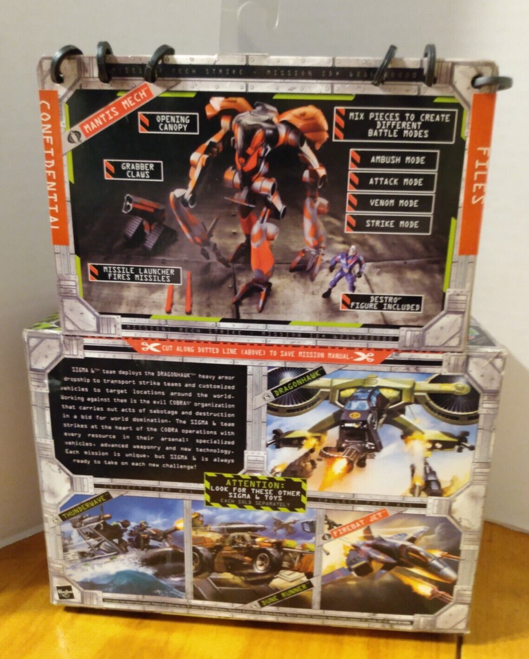 G.I Joe Sigma 6 Scale 2.5 Mission Mech Strike Mantis Mech w/ Destro ...