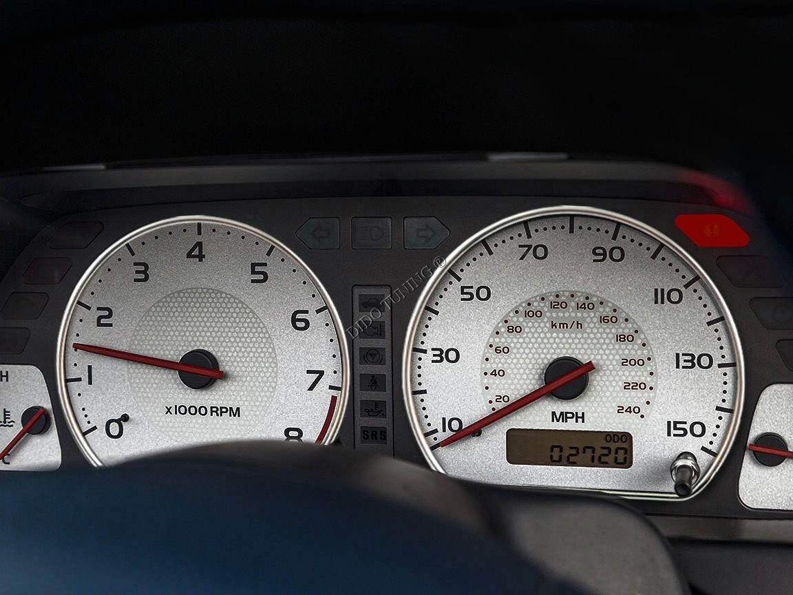 For MG MGF MG TF 95-05 Cluster Gauge Dashboard Rings Speedo Trim ...