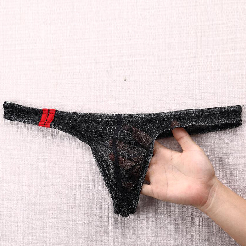 Mens Thongs Mesh Lace Panties G-String Briefs Micro Bikini Underwear ...