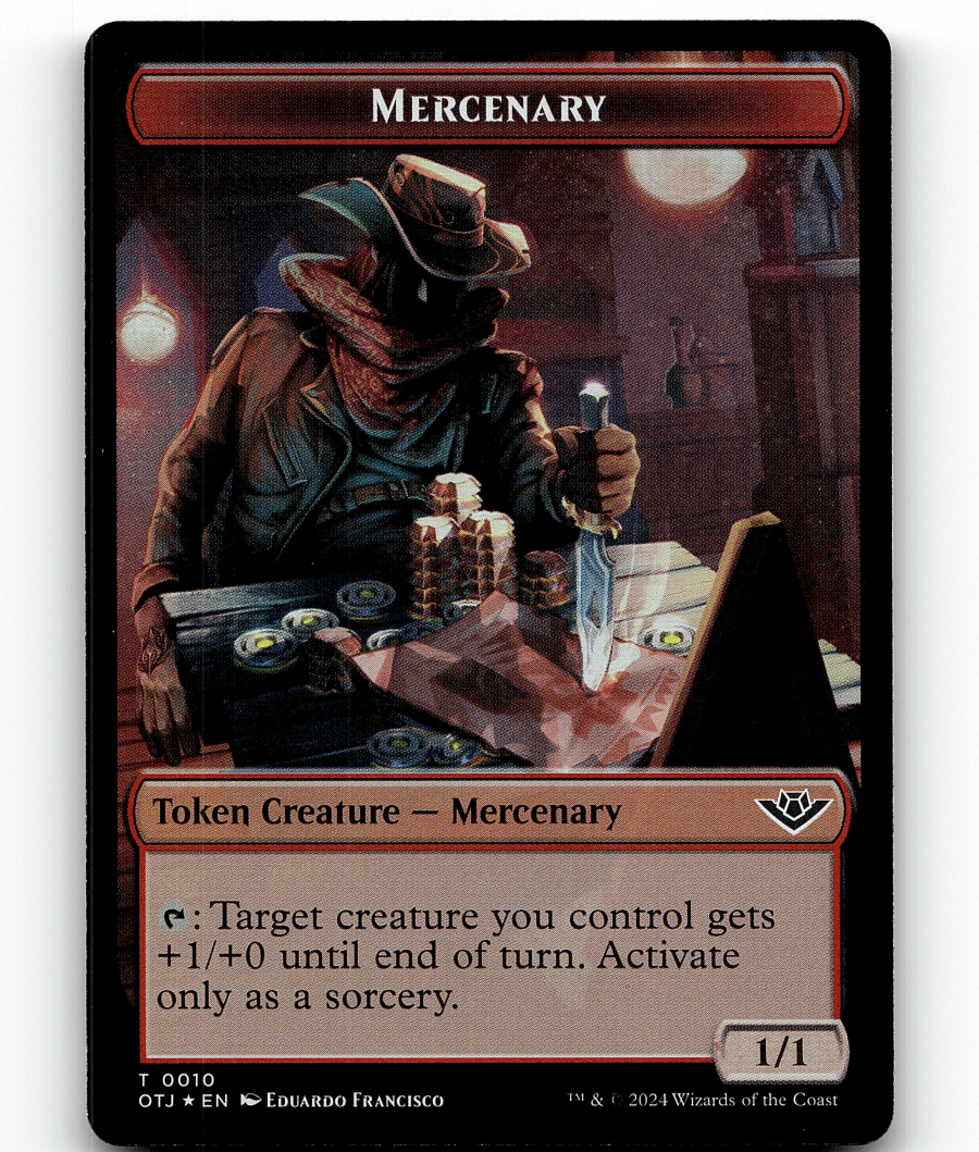 FOIL - MTG Mercenary Food (0005) Token - Outlaws of Thunder Junction | eBay