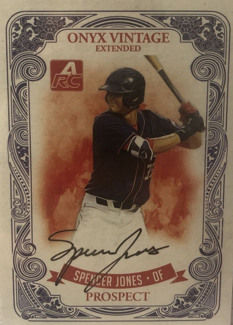 2021 Onyx Vintage Extended - Black Ink Autographs #EASJ Spencer Jones ...