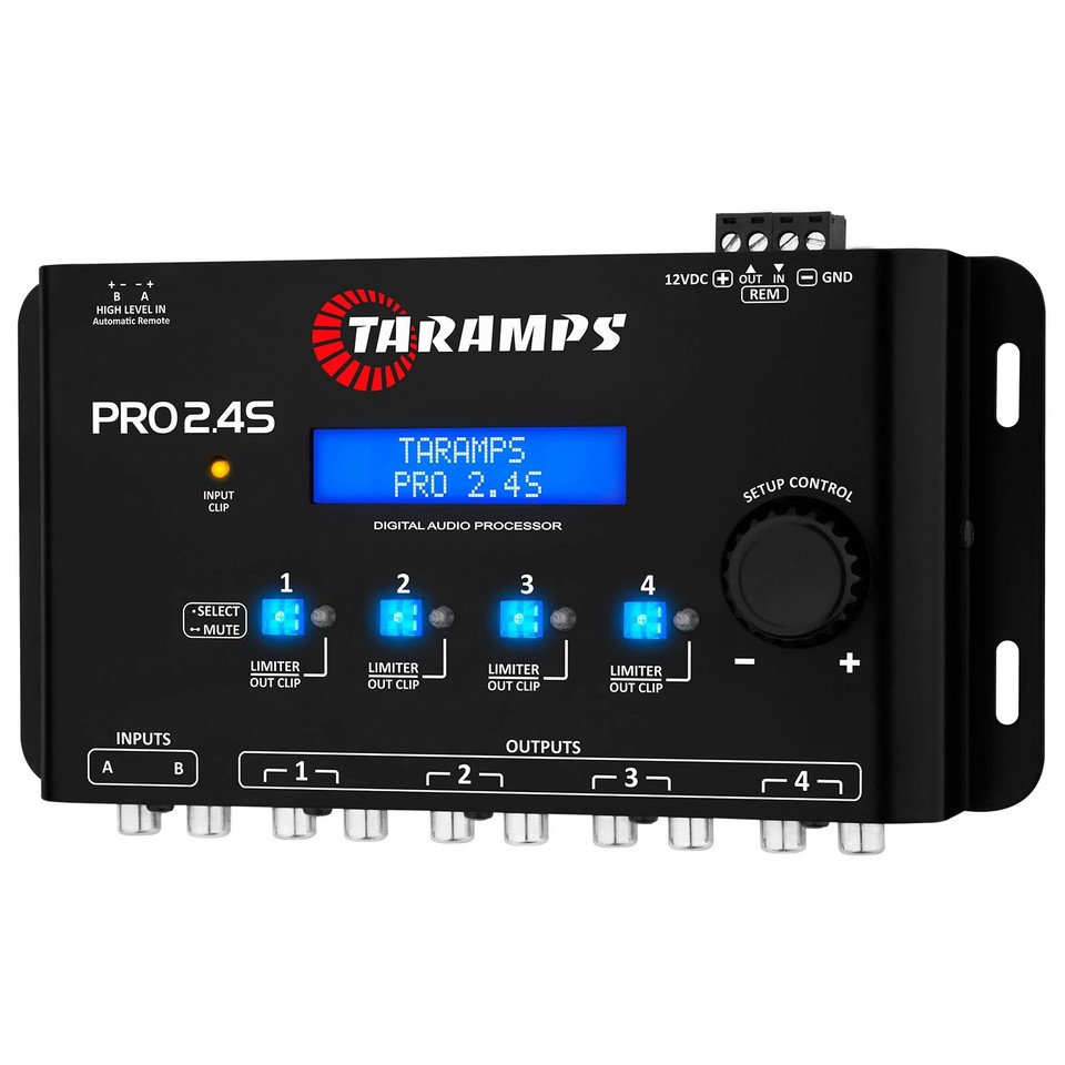 USA DEALER- Taramps Pro 2.4S Black DSP Crossover Digital Signal Processor & EQ | eBay