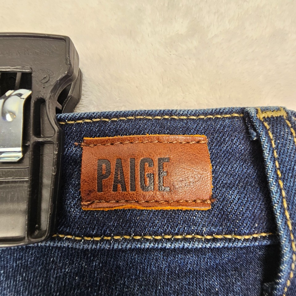 Paige Jeans Womens 32 Verdugo Mid-Rise Ankle Cuffed Blue Darton ...