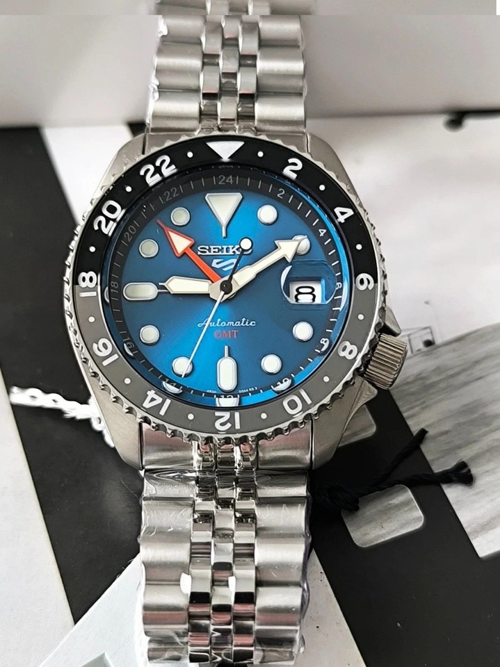 Seiko 5 Sports SKX Racer's Heritage "Velocity Blue" Car (w/box*) GMT ...