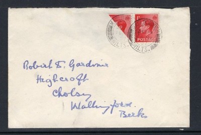 1936 1d SCARLET KEVIII BISECT ON ENVELOPE. SG 458 | eBay UK