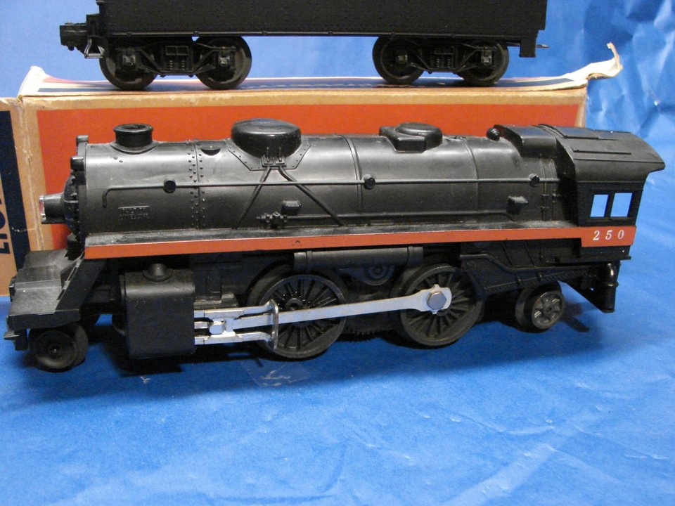 1957 Original Postwar Lionel 250 PRR Scout 2-4-2 Locomotive & 250T ...