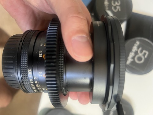 Zeiss Contax Lens Set 25,35,50,85 (EF, Gears, Simmod Rings/Caps) w/ ND ...