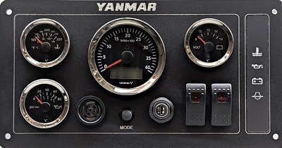 YANMAR (Four Gauge) INSTRUMENT PANEL | eBay