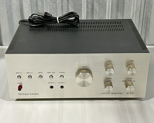 Harman Kardon A401 Stereophonic Control Amplifier 1970s Vintage A-401 ...