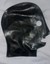 Black Latex Rubber Hood Mask Non Zipper Pull On Back Natural Rubber ...