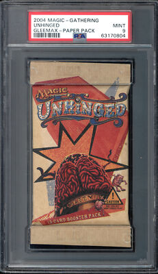 Unhinged Gleemax Booster Pack English Graded PSA 9 MTG Magic #63170804 ...