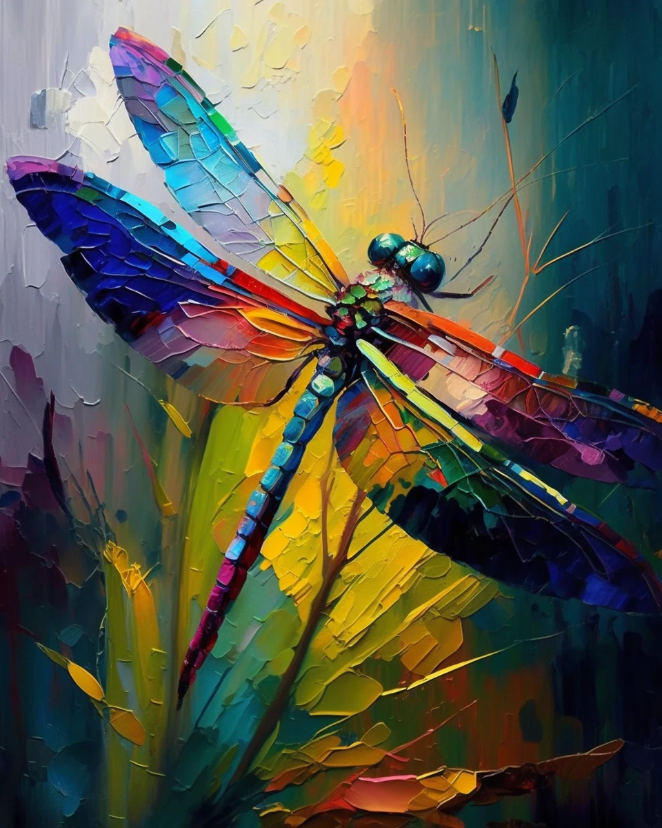 Dragonfly Abstract Art