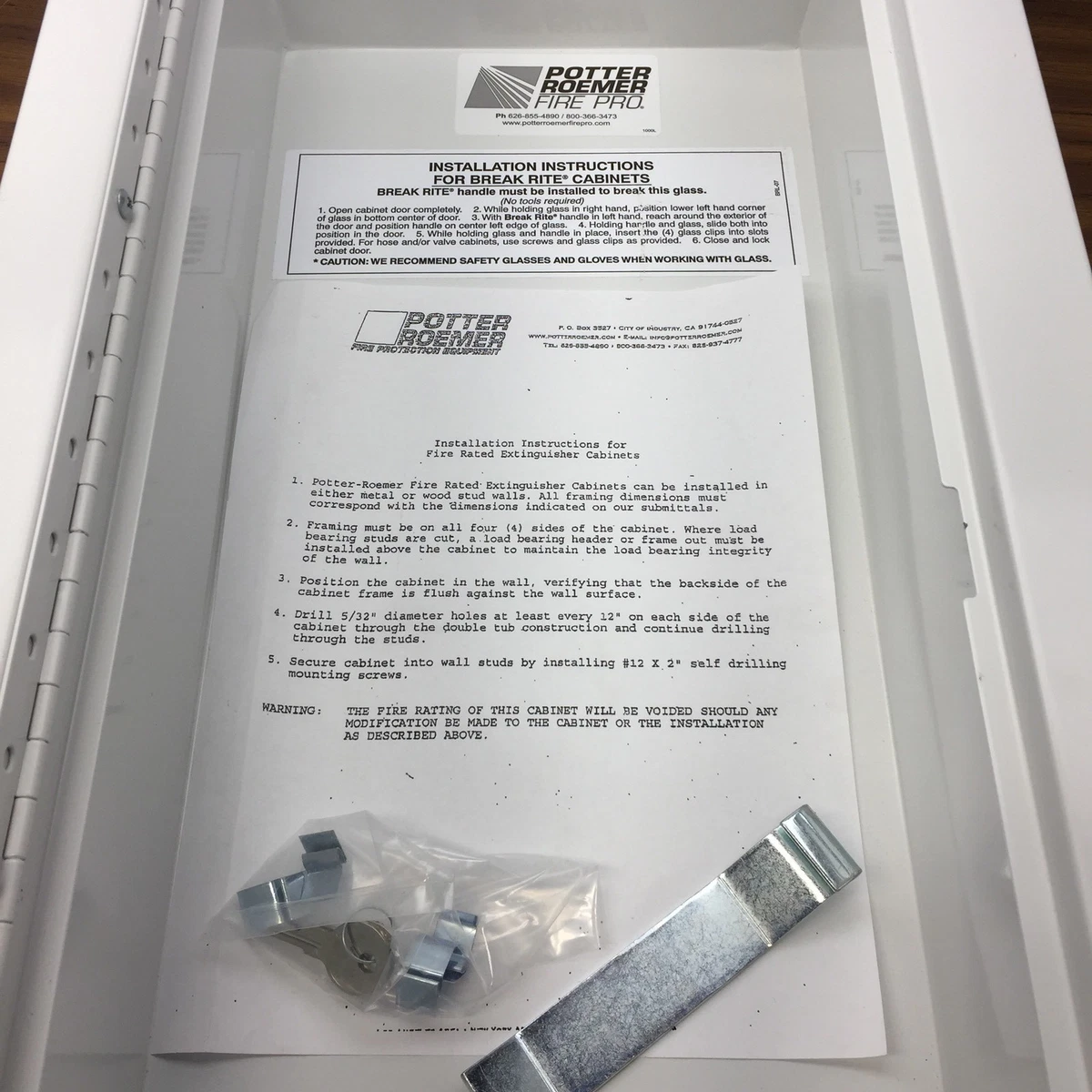 Potter Roemer Fire Extinguisher Cabinet Installation | Cabinets Matttroy