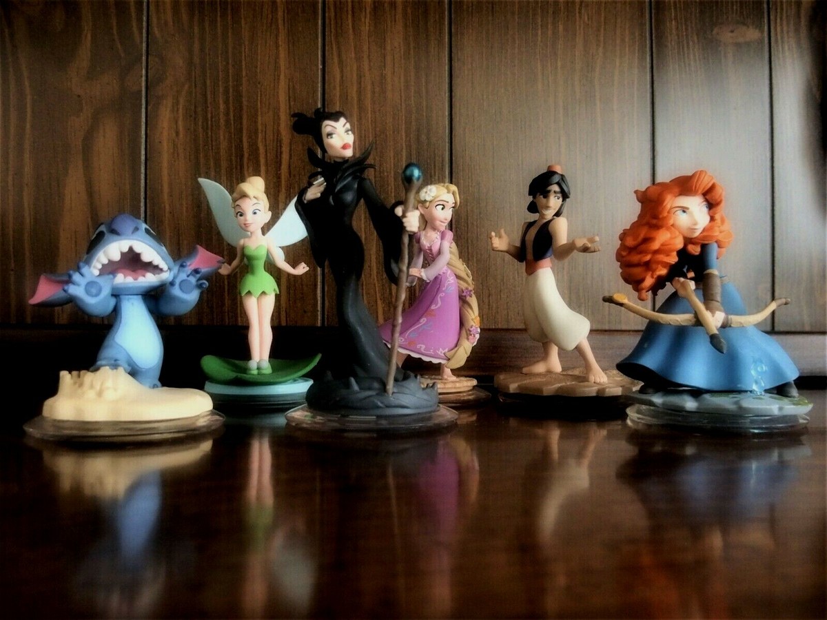 Disney Infinity Tinkerbell And Stitch Disney 100 Pixar Figure Set 2