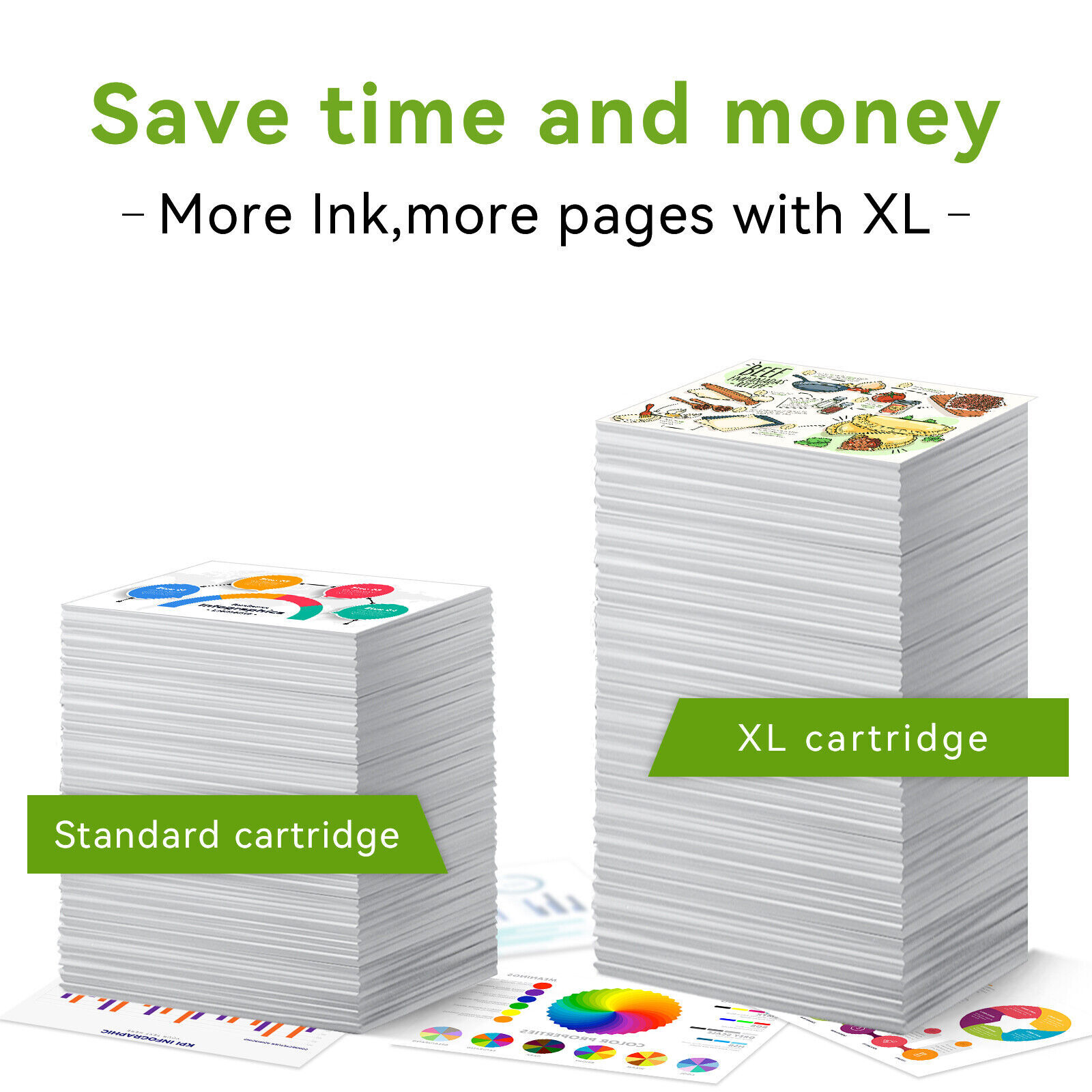 61XL Black Color Ink replacement for HP 61XL ENVY 4500 4501 5530 5531 ...