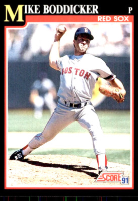 1991 Score #232 Mike Boddicker Pitcher Boston Red Sox FREE shipping | eBay