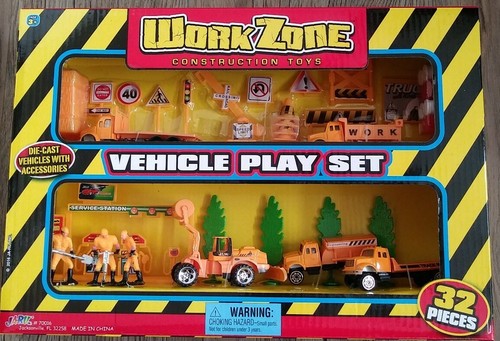 JA RV INC Workzone Construction toys vehicle play set 32 pieces ...