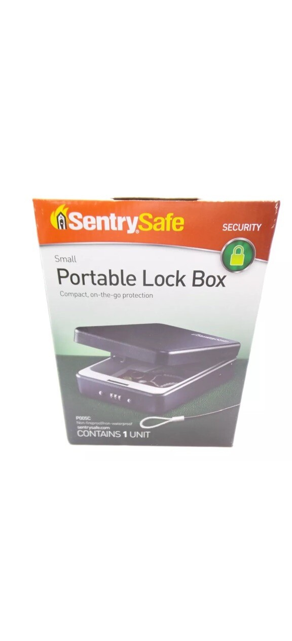 Sentry Safe Small Portable Security Lock Box Case Safe Combination ...