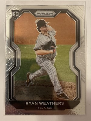 2021 PANINI PRIZM RYAN WEATHERS ROOKIE BASEBALL CARD NO. 20 SAN DIEGO ...