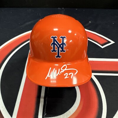 Mark Vientos Autographed New York Mets Signed Orange MLB Mini Helmet ...