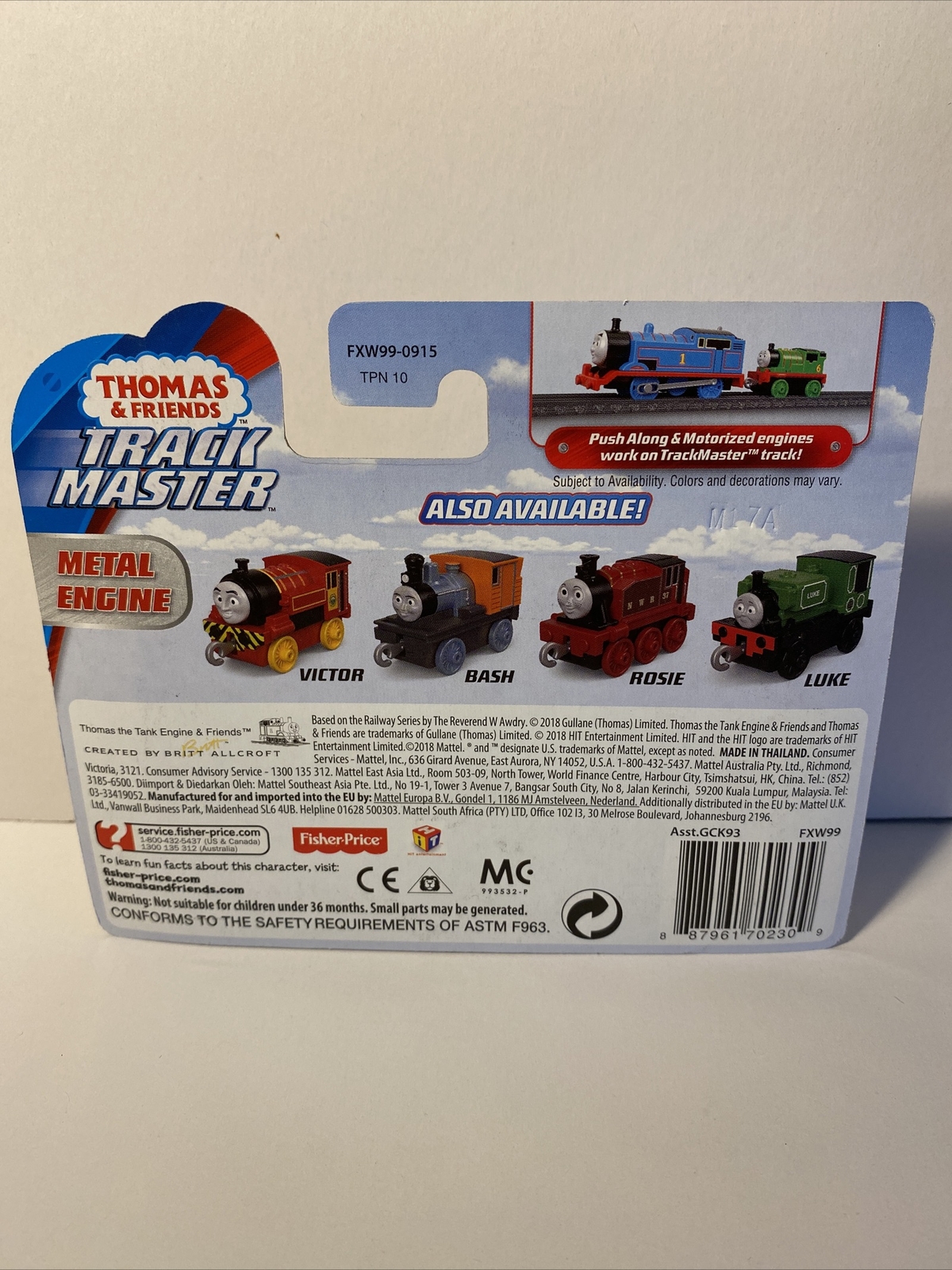 Thomas & Friends Track Master THOMAS Metal Train The Tank | eBay