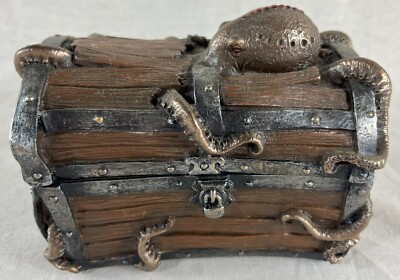 Sunken treasure chest octopus decoration jewelry holder | eBay