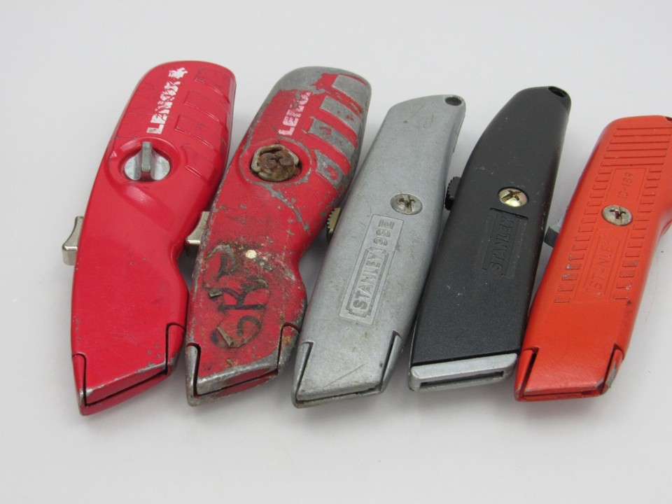 5 Stanley Utility Knife Retractable 99E 10-189 Self Retracting Box ...
