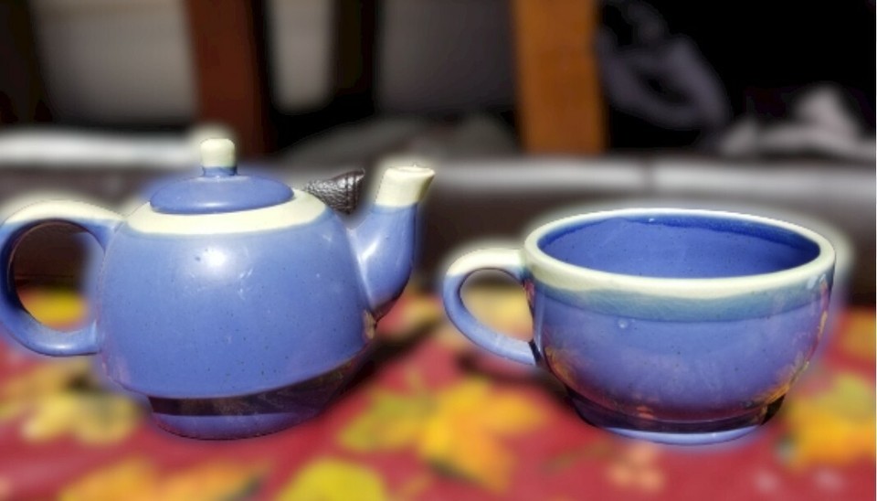 Nantucket Teapot and Cup Set | eBay