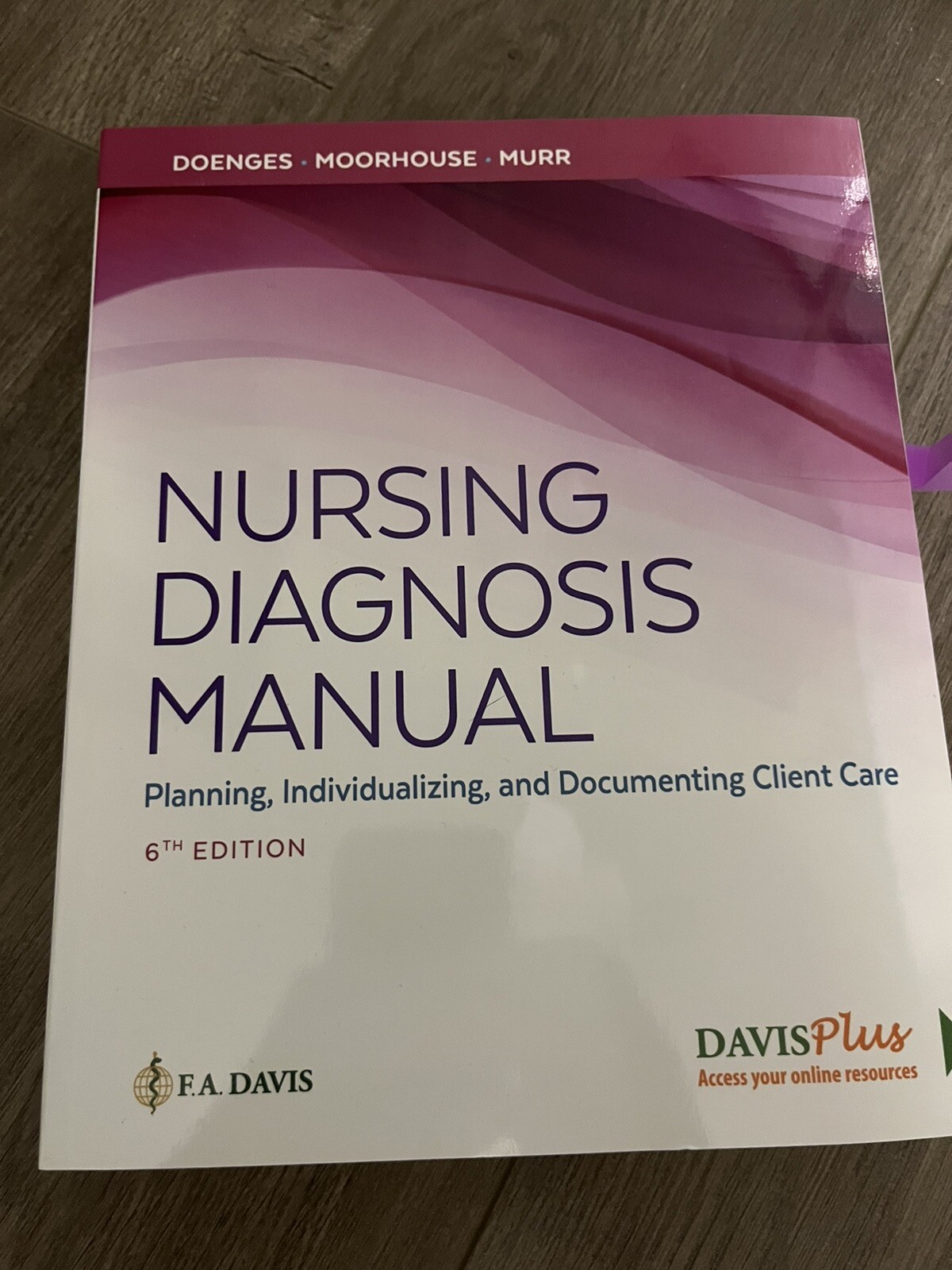 Nursing Diagnosis Manual (FA Davis 6th edition 2019, by Doenges et al ...