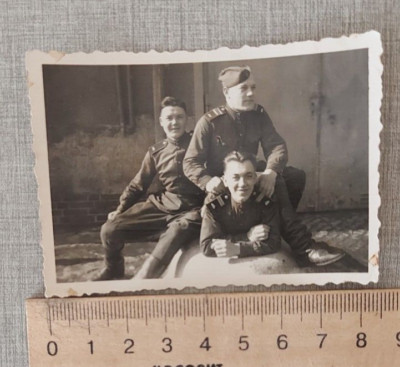Old photo of soldiers fooling around | eBay