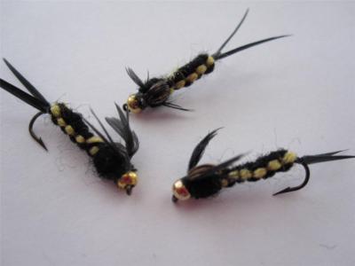 1 DZ Q-4 BEAD HEAD WOVEN STONEFLY'S (COLORS & SIZES AVAILABLE), NYMPHS ...