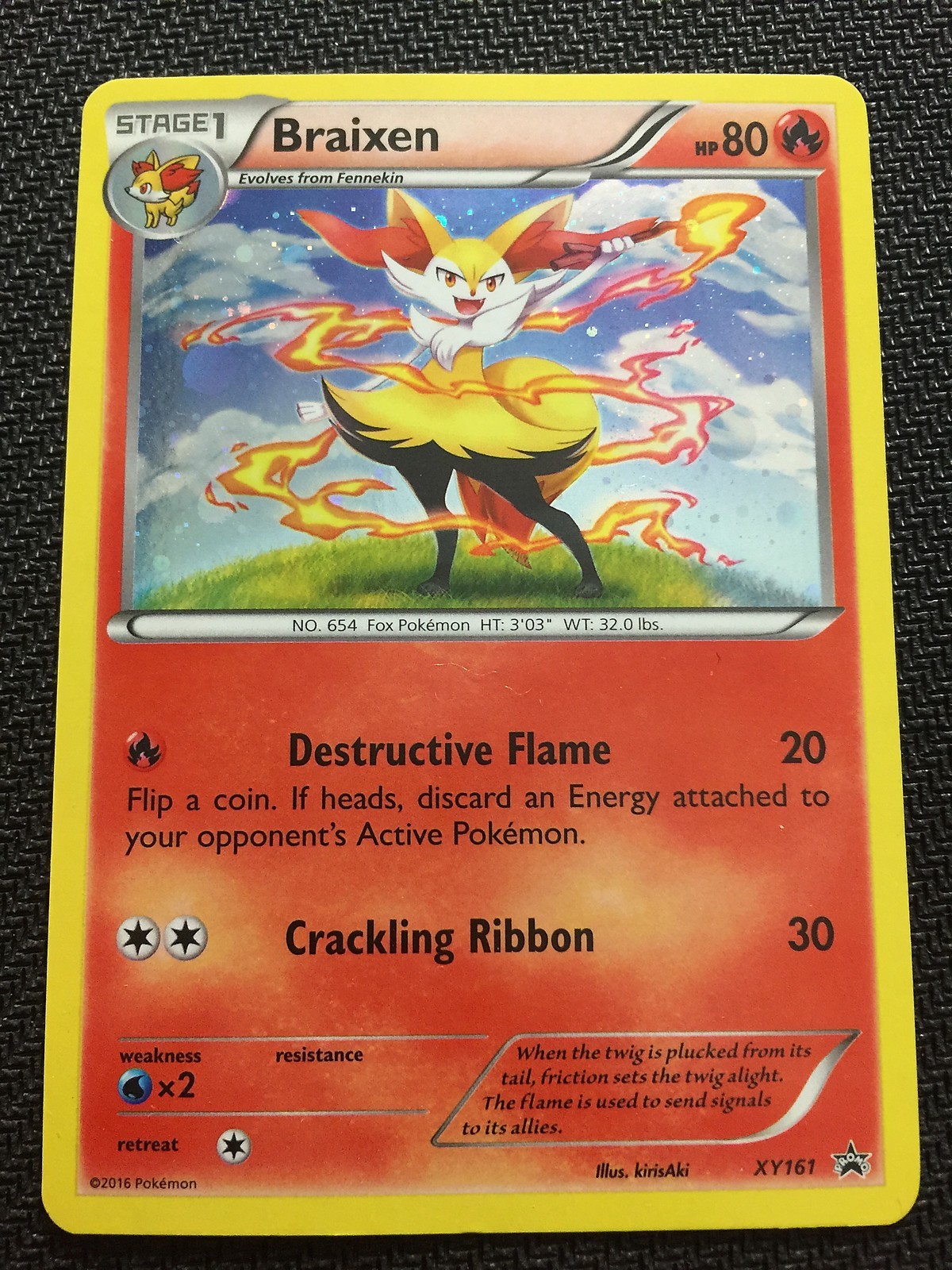 Braixen Pokemon Card