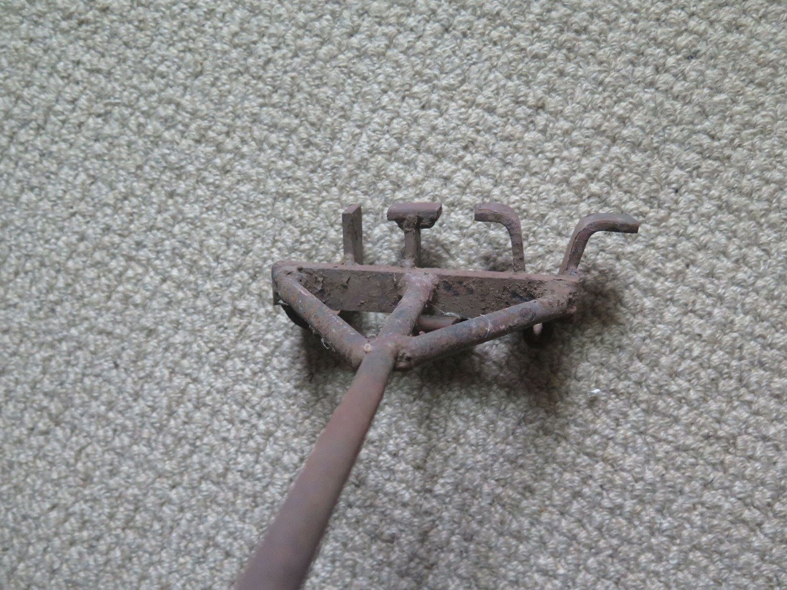 BLACKSMITH MADE CATTLE BRANDING TOOL J L V c1950s FARM FARMING RELATED ...