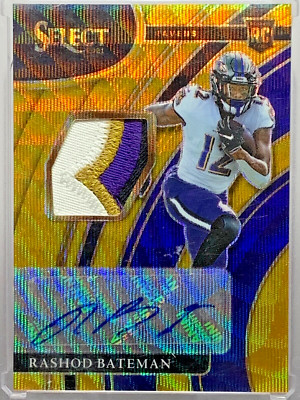 2021 Panini Select - RPA Rashad Bateman GOLD Wave Prizm SSP #RSM-RBA 4 ...