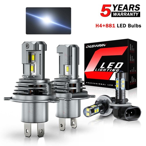 For Chevy Aveo/Aveo5 2004-2008 6000K 4x LED Headlight High/Low + Fog ...