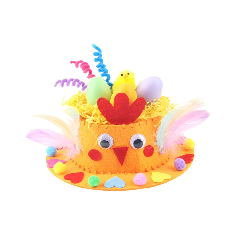 Kids Easter Bonnet Hat, Trilby Decoration Daisies, Bunny, Chicks, Bows ...